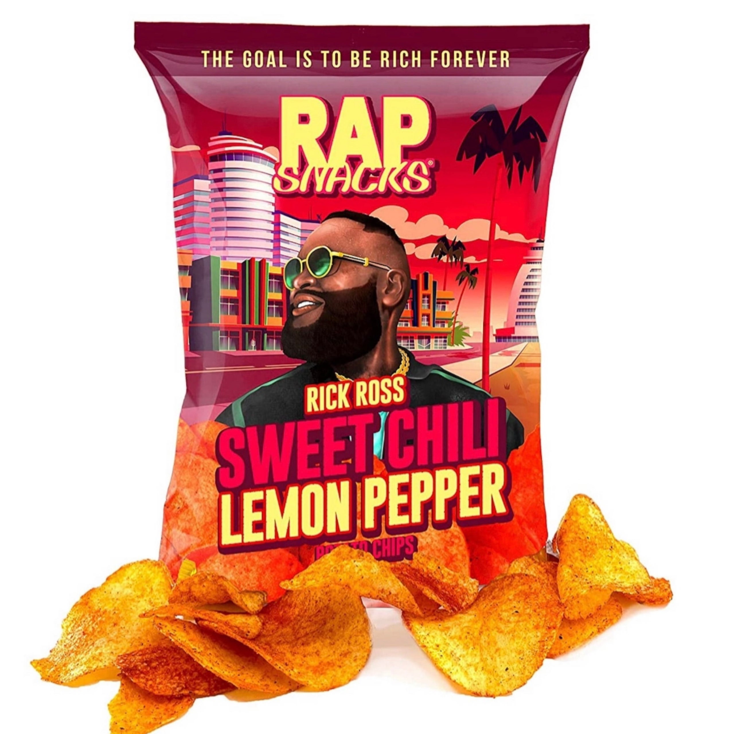 Rap Snacks Rick Ross Sweet Chili Lemon Pepper Potato Snack Chips ...